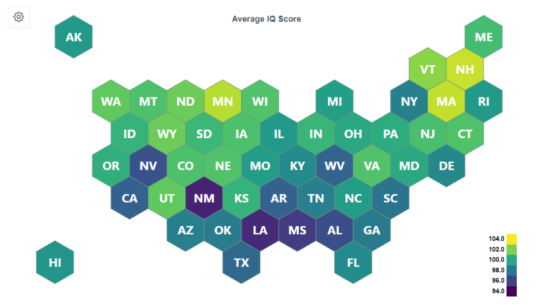 Average American IQ By State In 2026 (Verified Source)